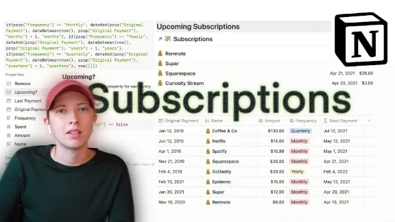 How to Build an Easy Subscription Tracker in Notion Tutorial