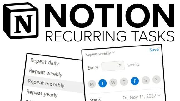 How to Create Recurring Tasks in Notion Tutorial