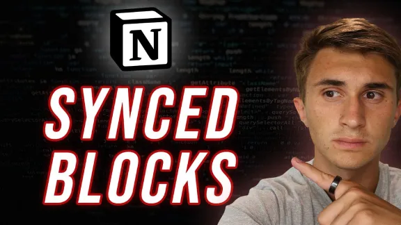 How to Use Synced Blocks in Notion Tutorial