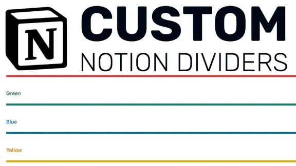 How to Change Your Divider Colors in Notion Tutorial