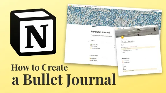 How to Create a Bullet Journal in Notion Tutorial