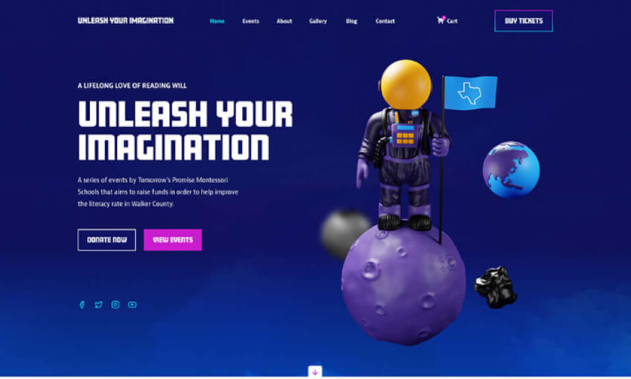 Unleash Your Imagination | Texas Small Business Website Design