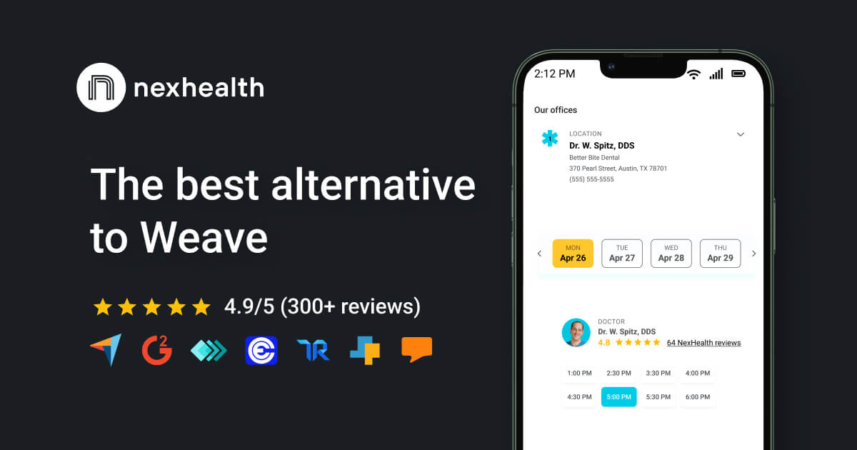 NexHealth Competitive Comparison | NexHealth