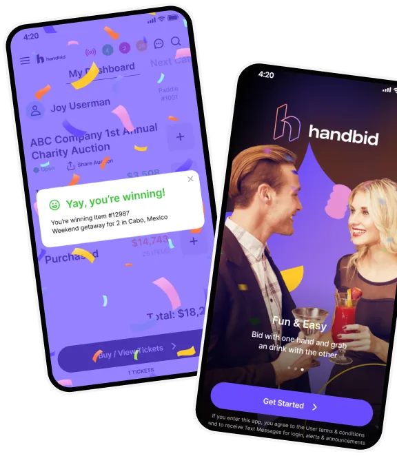 Handbid - Mobile bidding + auction software