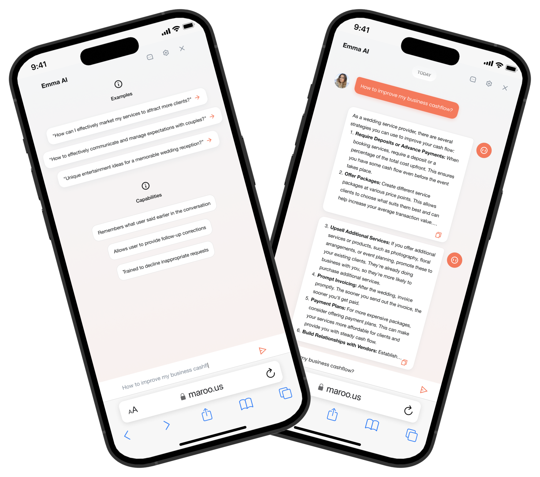 Maroo | Payments for weddings & events