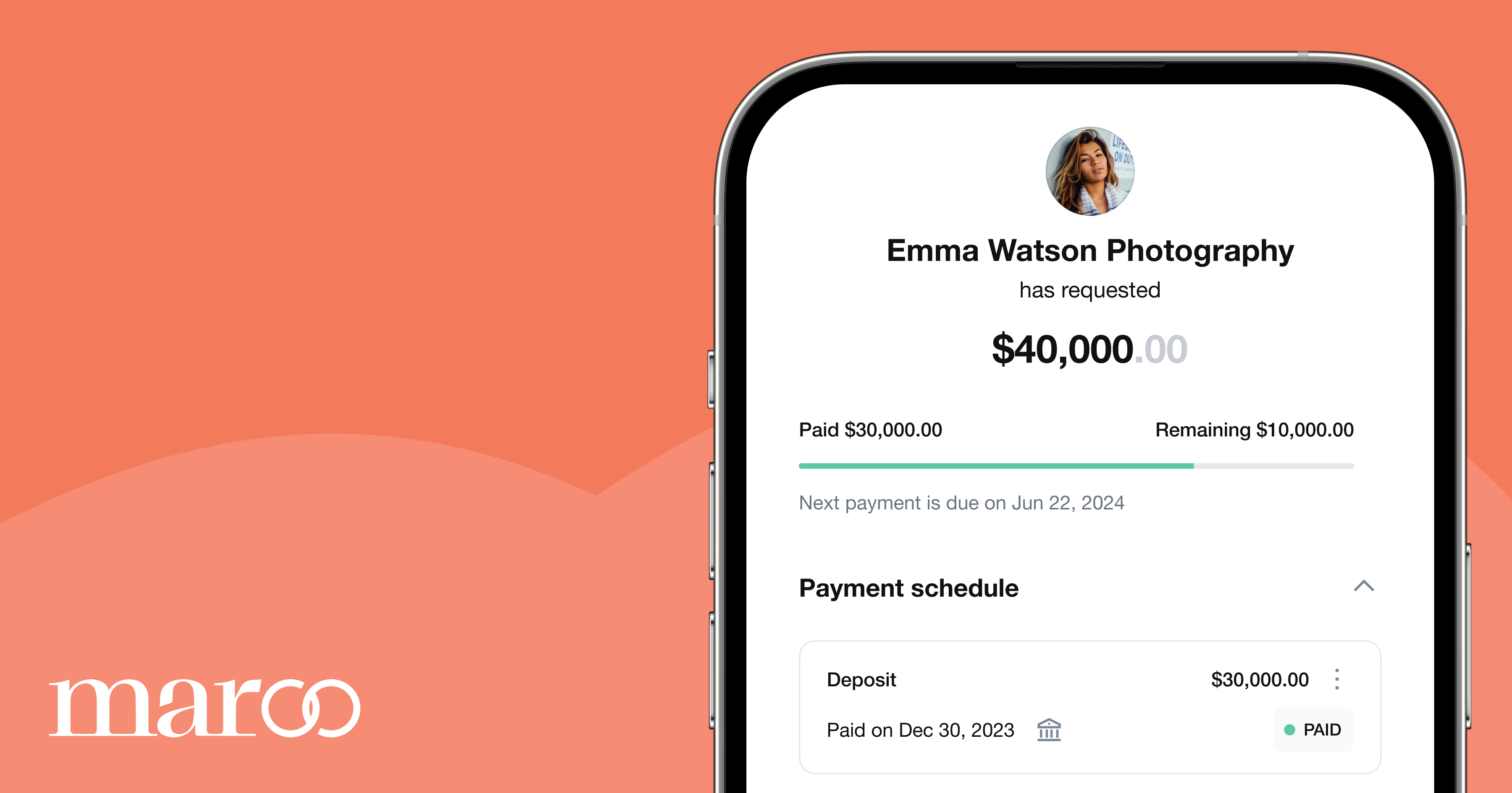 Maroo | Payments for weddings & events