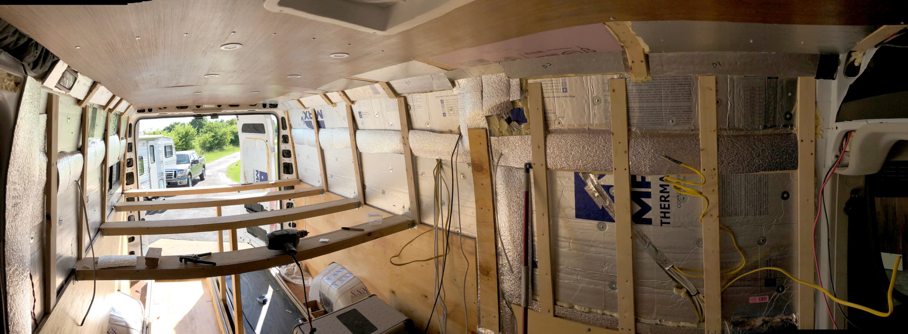 DIY Van Conversion | Walls + Ceiling