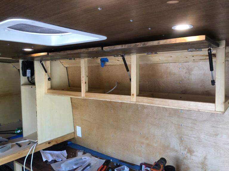 DIY Van Conversion | Overhead Storage