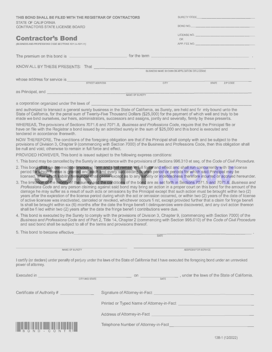 Contractor Bond - SuretyNow