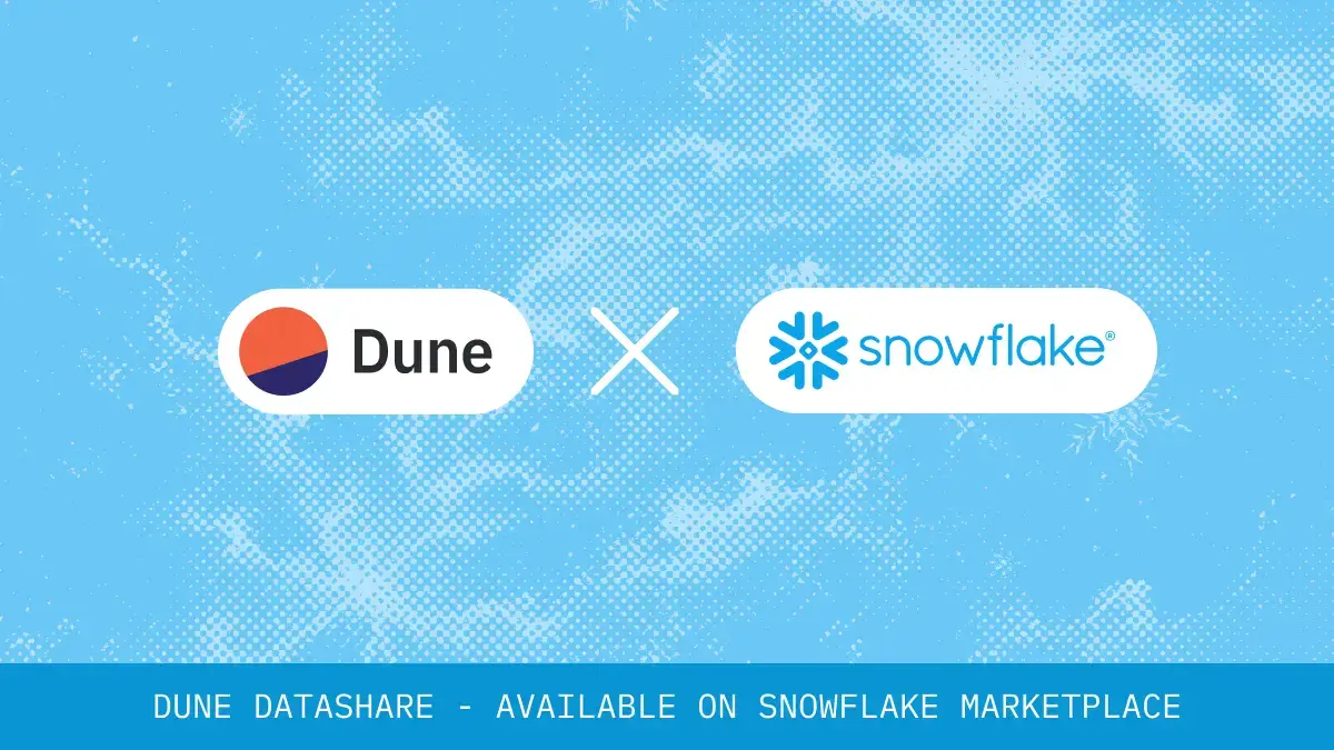 Dune Launches New Blockchain Data Sharing Solution for Enterprises on Snowflake Marketplace