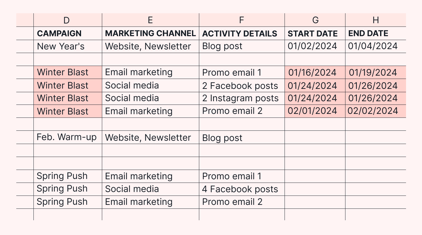 How to Create Your Own Marketing Calendar Template | Motion | Motion