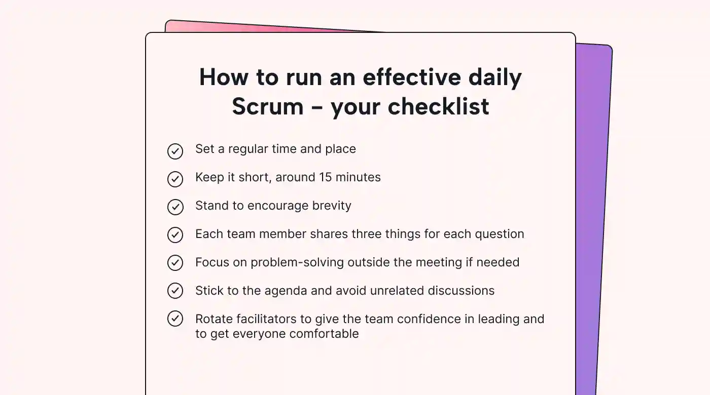Daily Scrum vs. Standup: More than Just Another Meeting | Motion | Motion