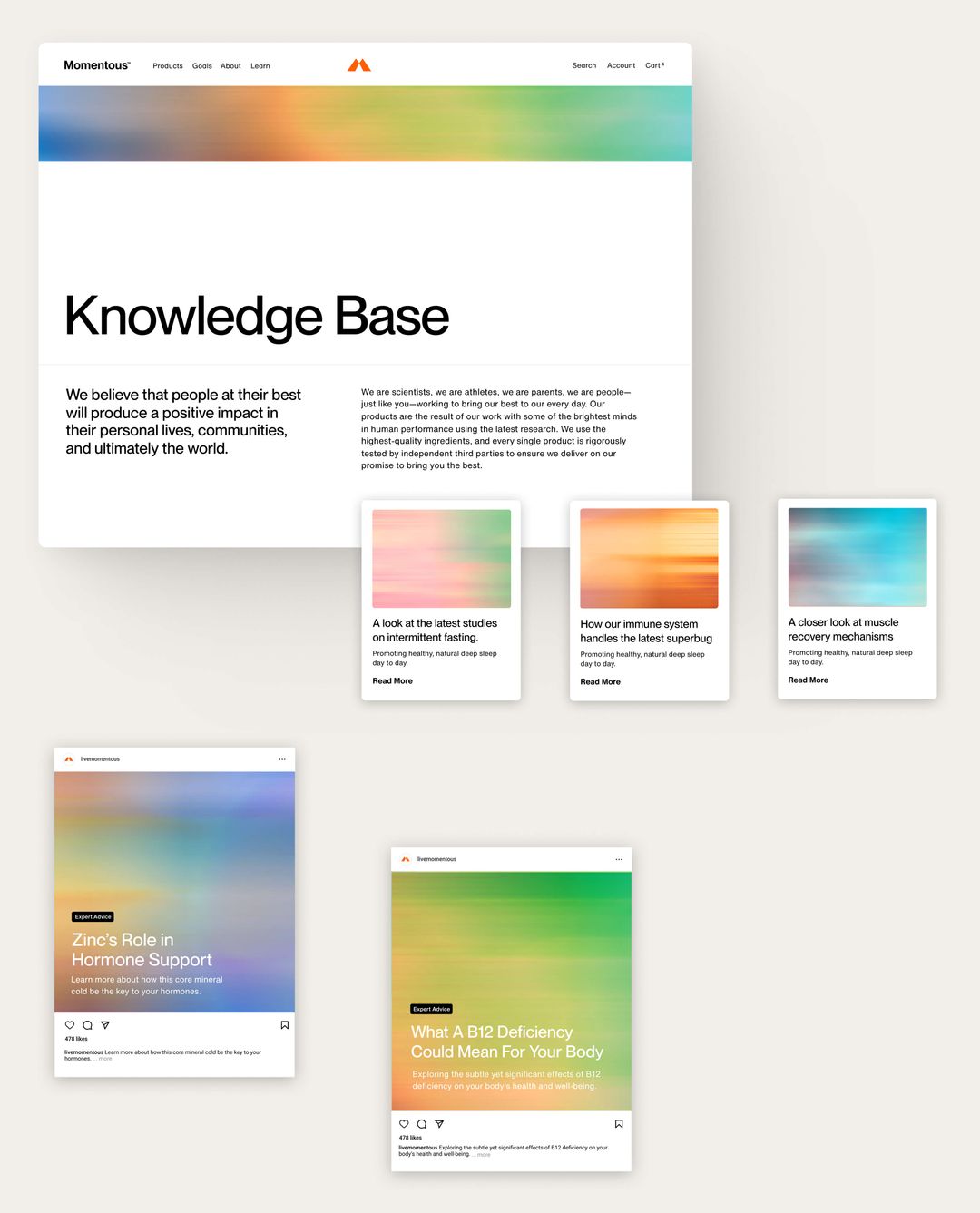 Momentous Brand Designed by David McGillivray