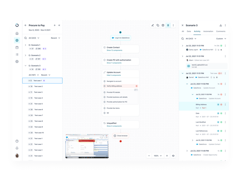 Opkey B2B no-code test automation platform | Forge Studio | San ...