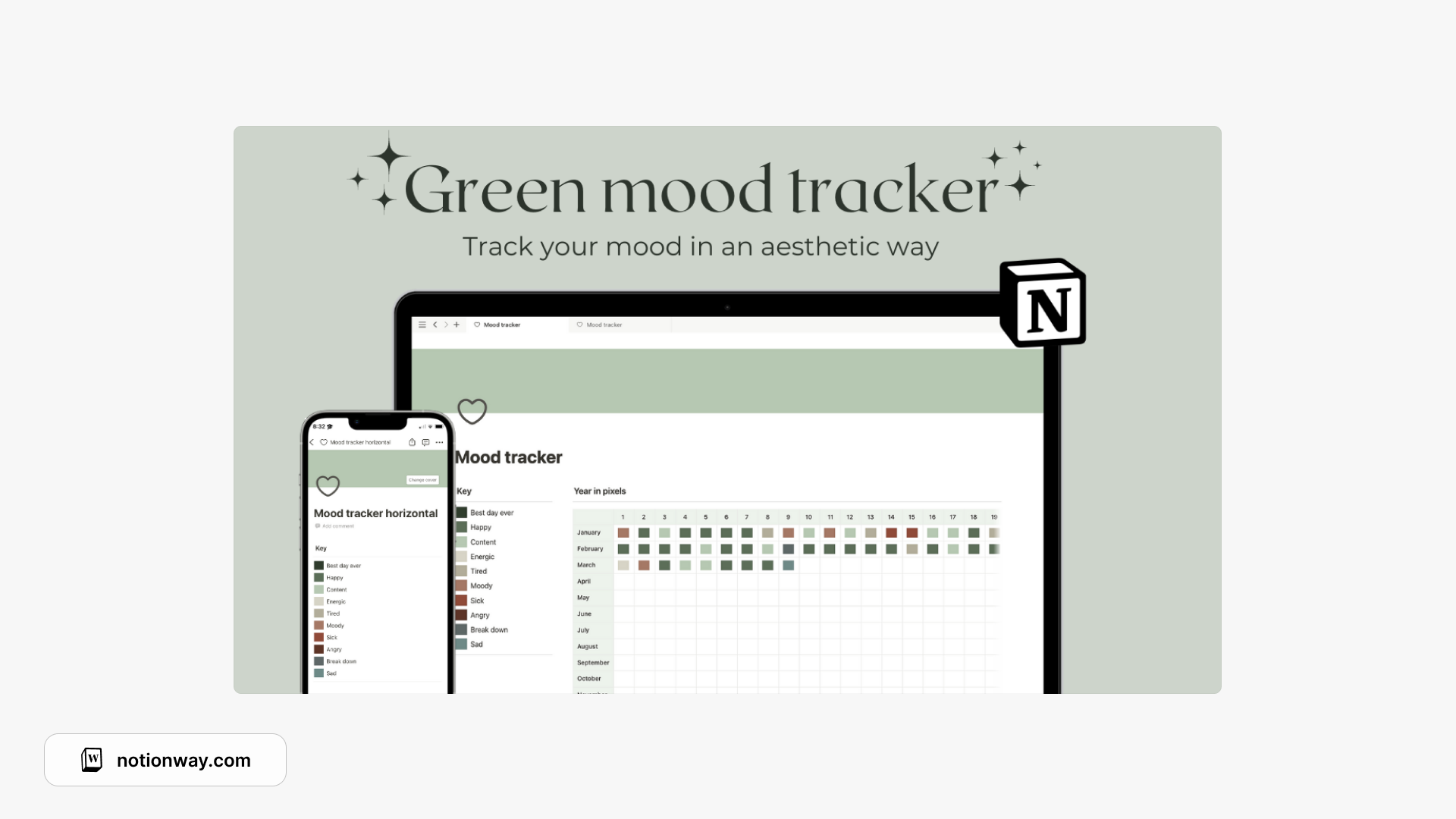 10+ Best Notion Mood Trackers Templates (Free & Aesthetic)