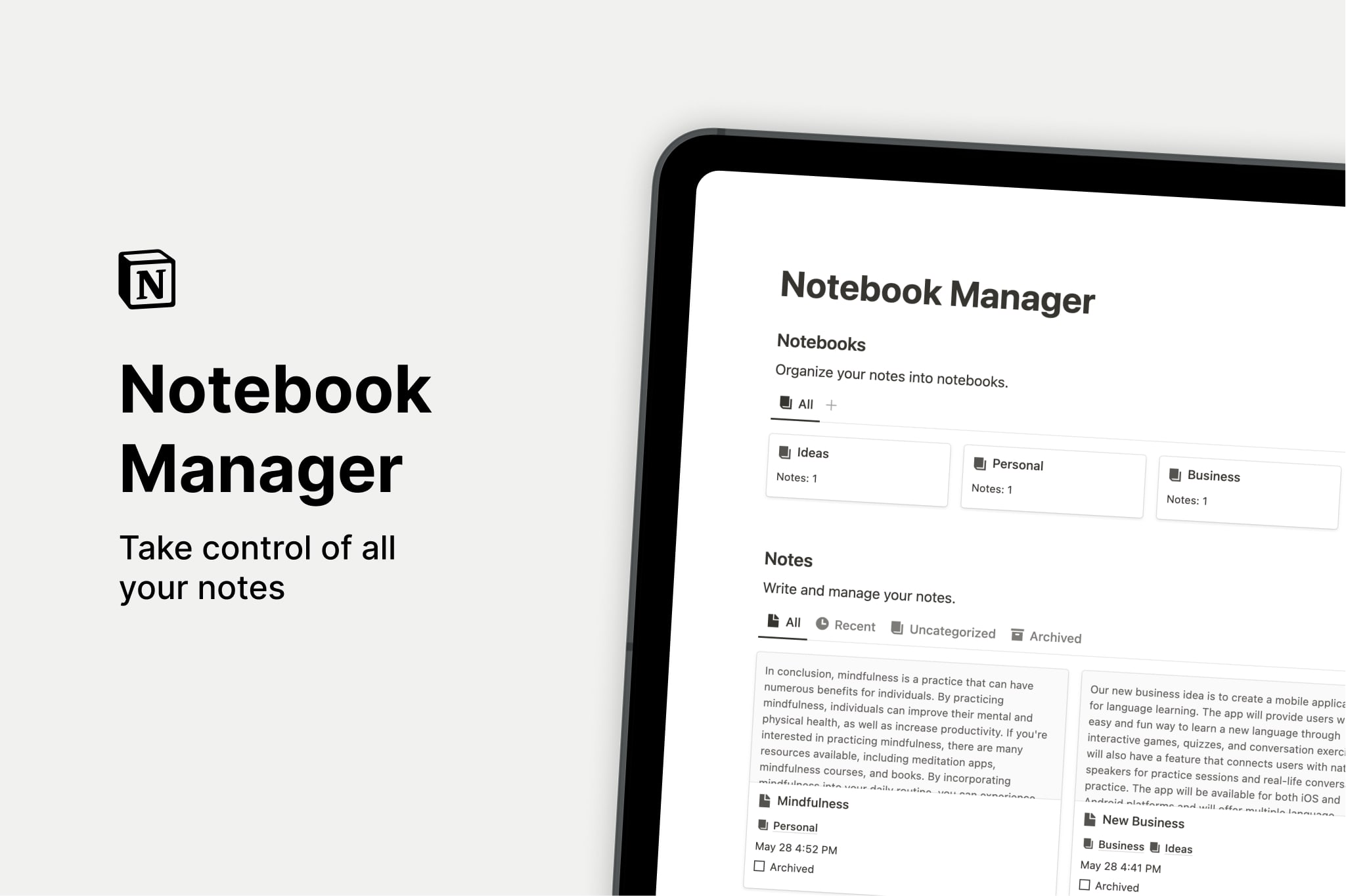 Notion Notebook Manager - Pathpages