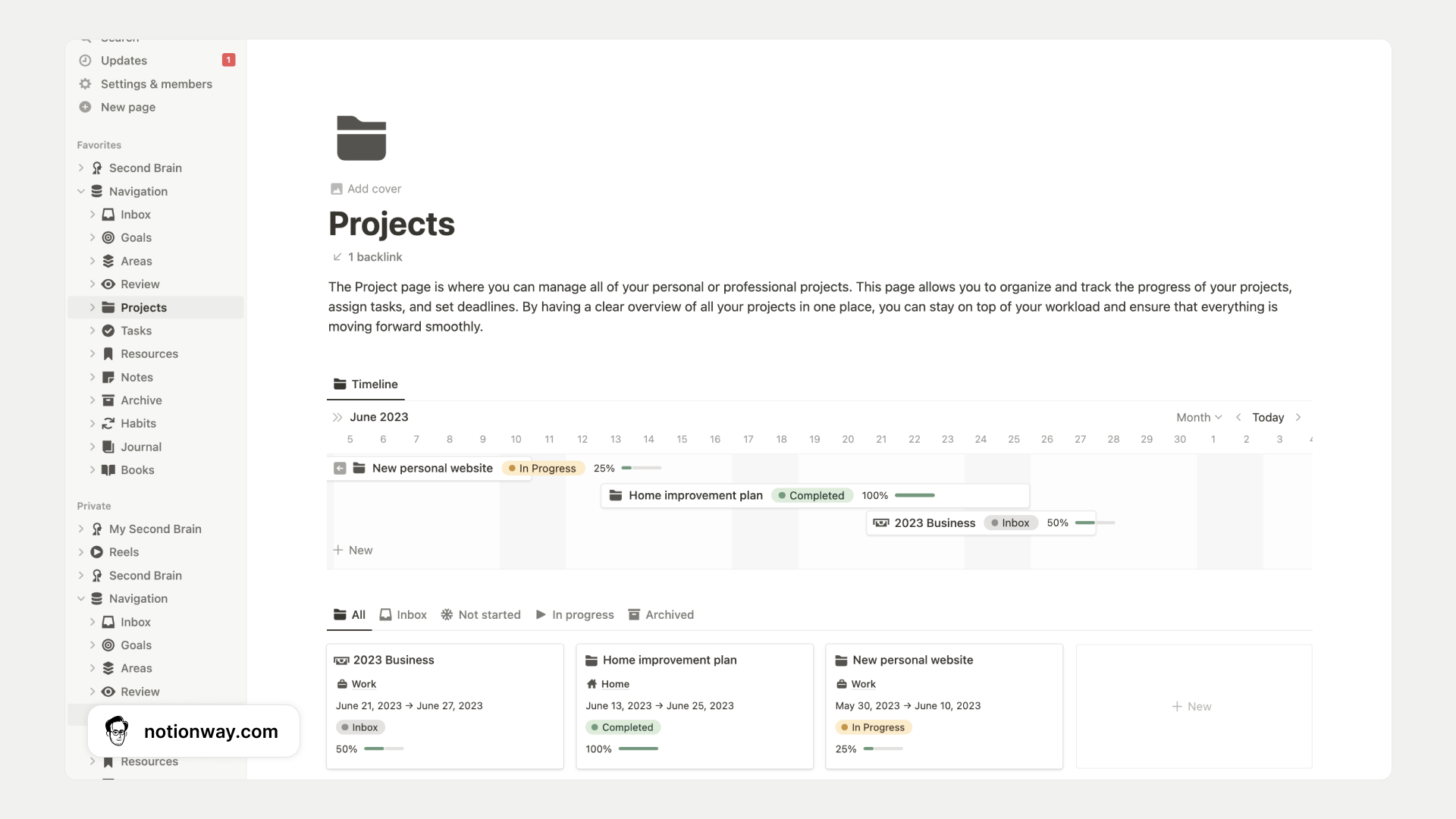 Build a Second Brain in Notion (Award-Winning Template)