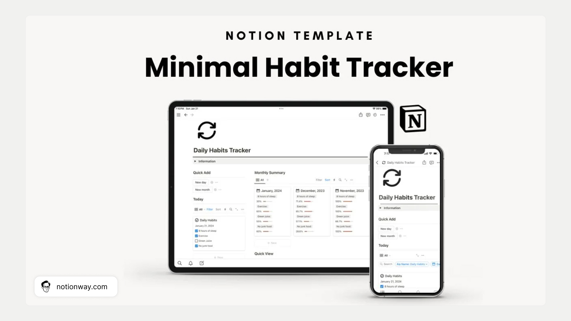 15 Free & Aesthetic Notion Habit Tracker Templates (2024)