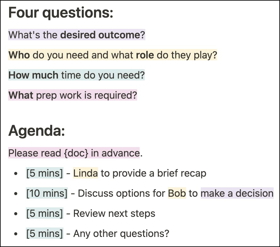 Creatorfuel #13: My favourite meeting agenda template