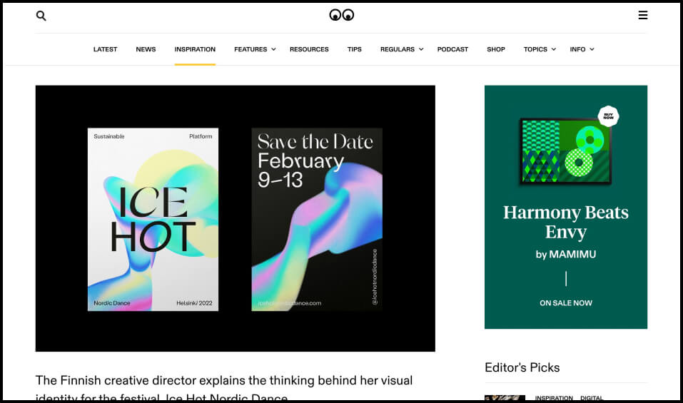 Graphic design inspiration: 5 websites to spark creative ideas