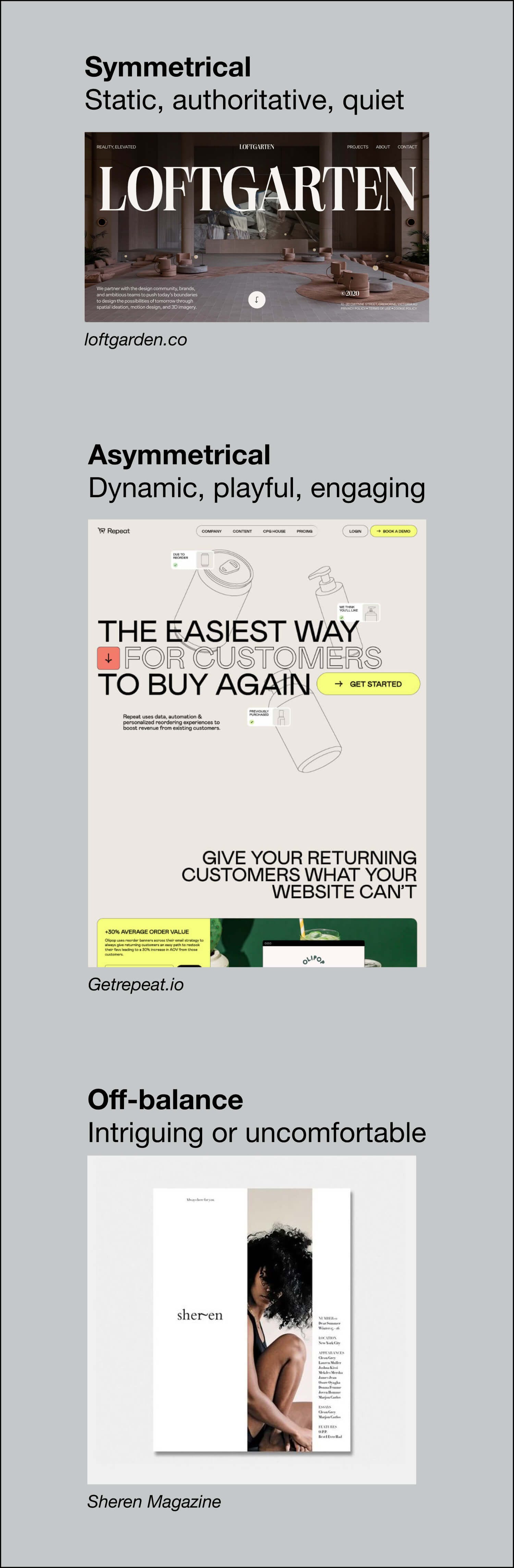 Creatorfuel #21: Summarizing & illustrating every single layout design ...