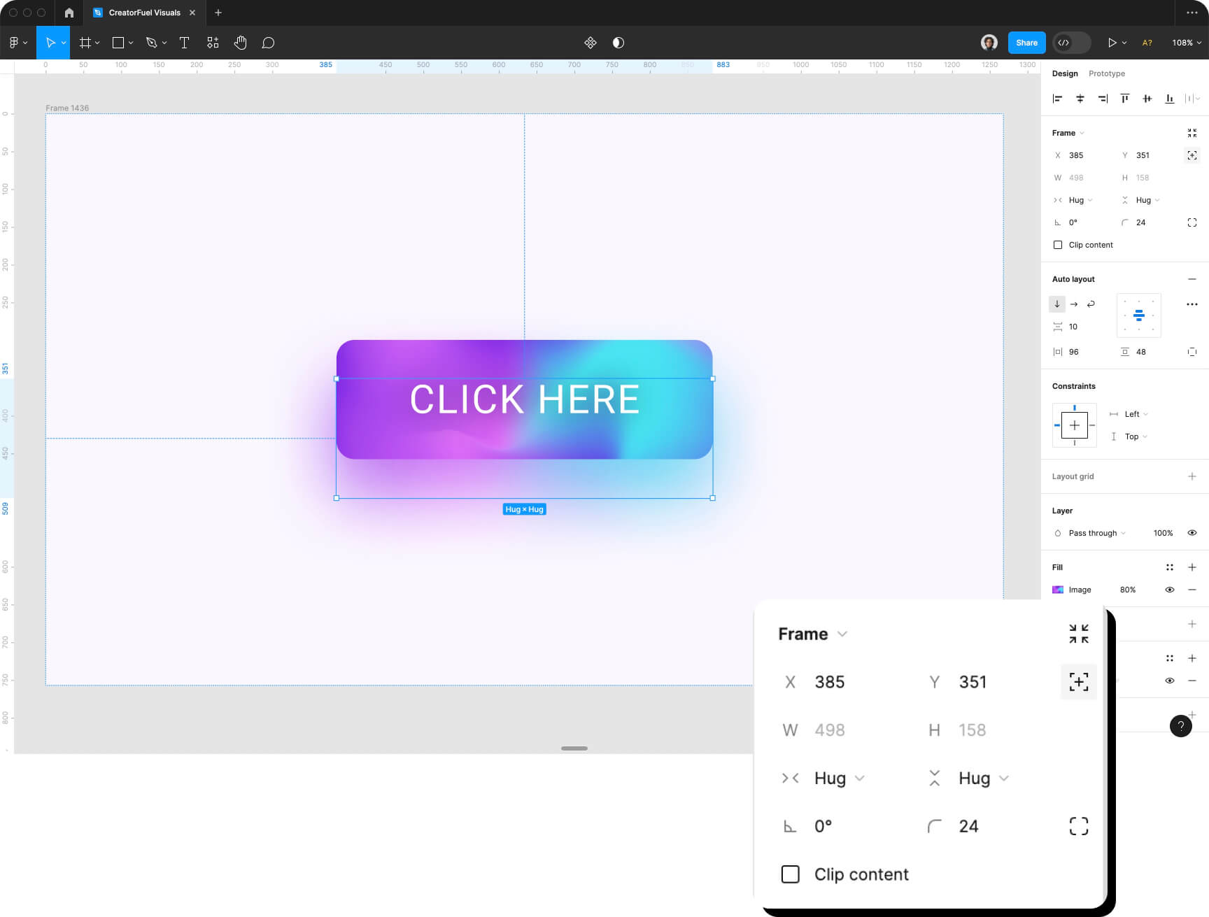How to create a gradient shadow in Figma & Webflow