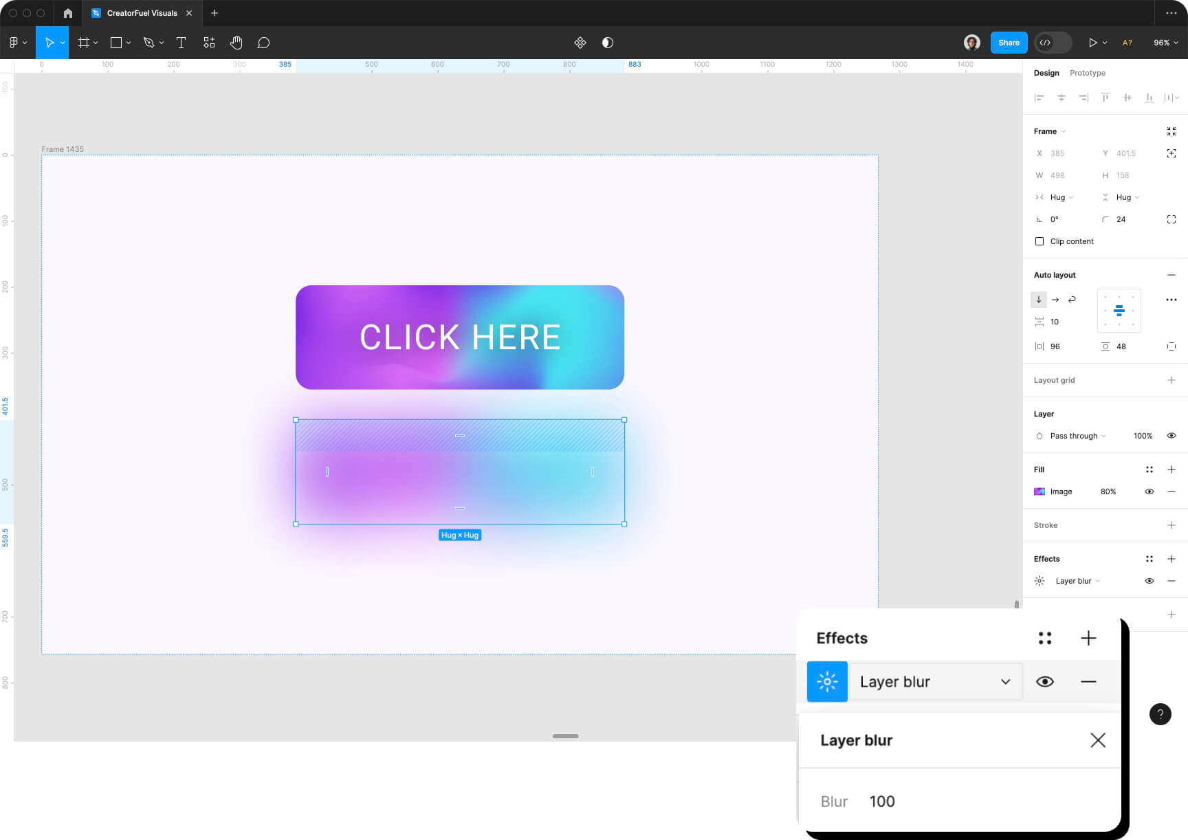 How to create a gradient shadow in Figma & Webflow