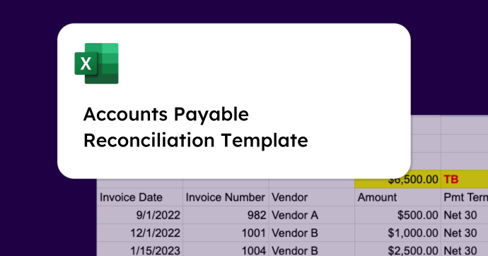 Accounts Payable Reconciliation Template | Numeric