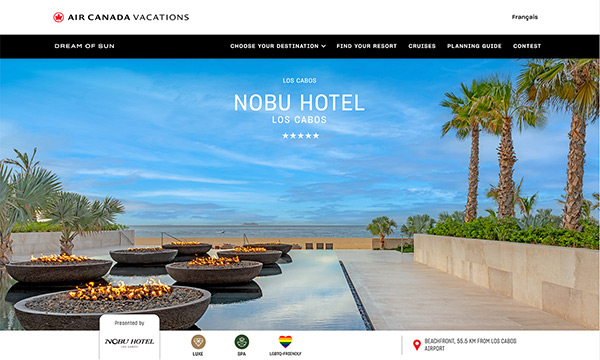 Nobu Hotel Los Cabos | Air Canada Vacations