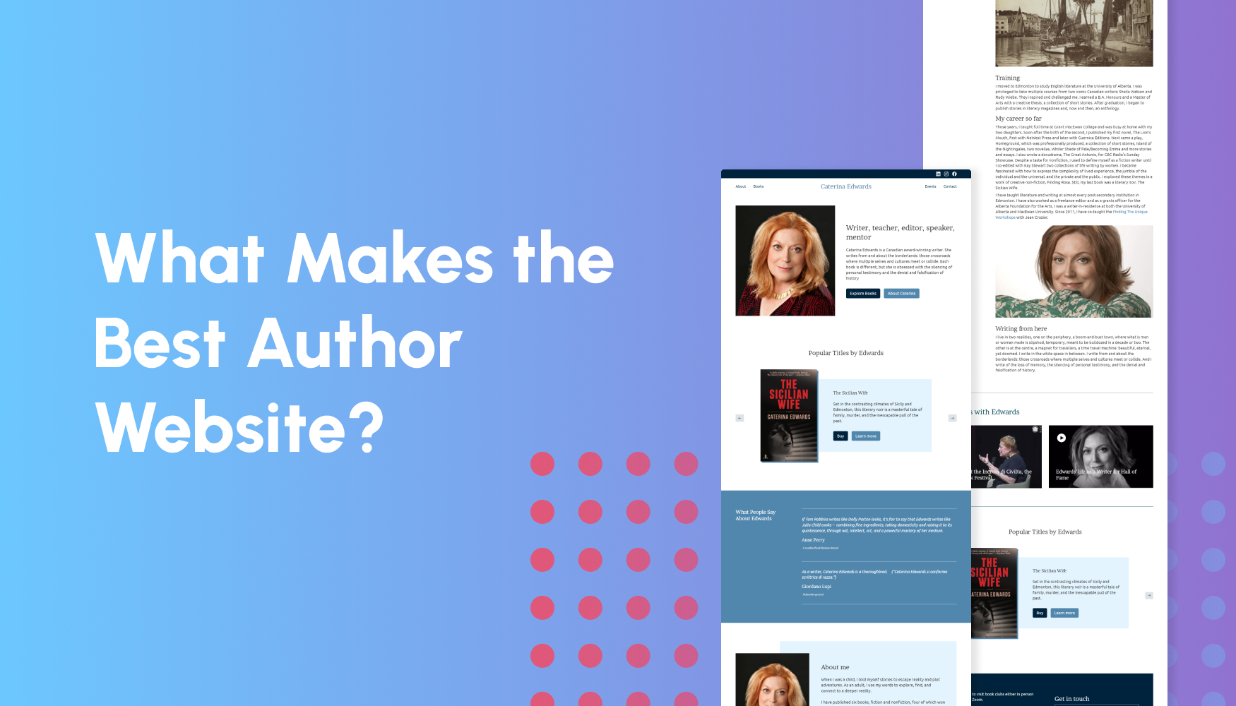 What Makes the Best Author Website? [Examples, Resources + Template ...