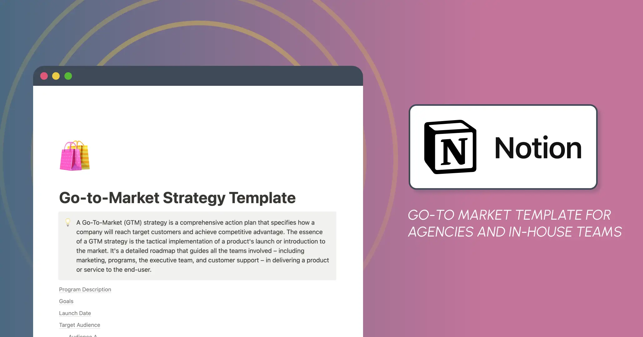 Go-To-Market Strategy Template | Slam Media Lab