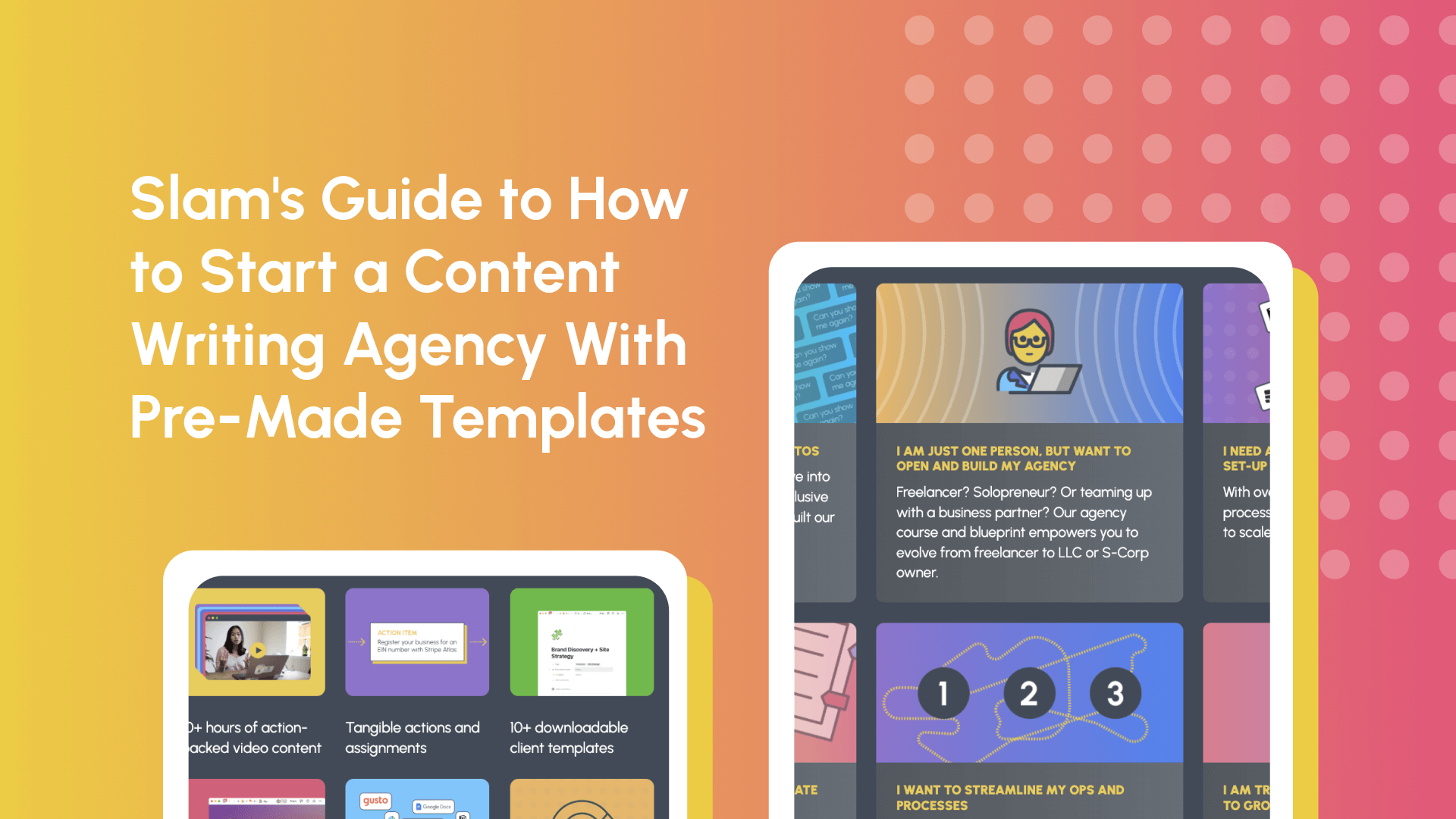 Slam's Guide to How to Start a Content Writing Agency With Pre-Made ...