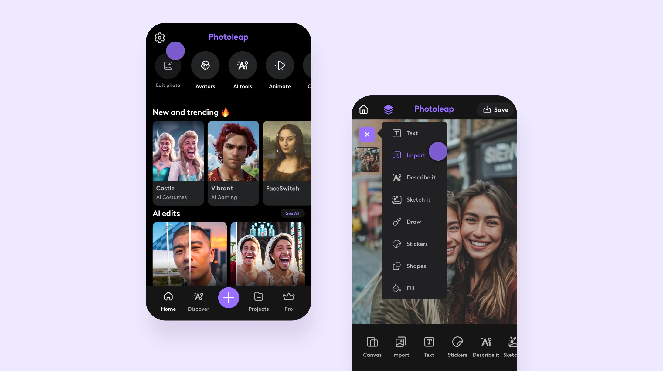 How to seamlessly add someone to a photo | Photoleap