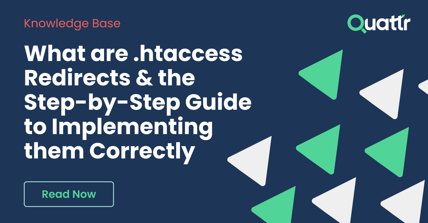 Redirects With .htaccess Files | Quattr