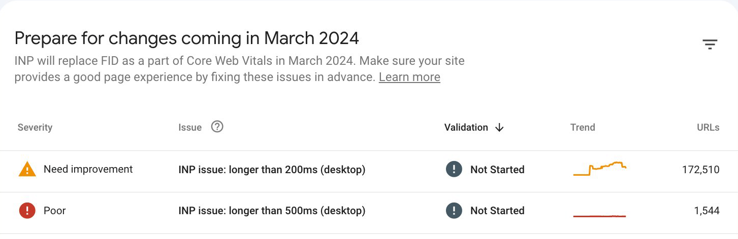 How to Access INP Report Using Search Console
