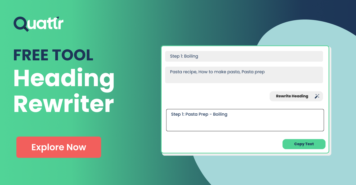 Free Headings Rewriter Tool | Quattr
