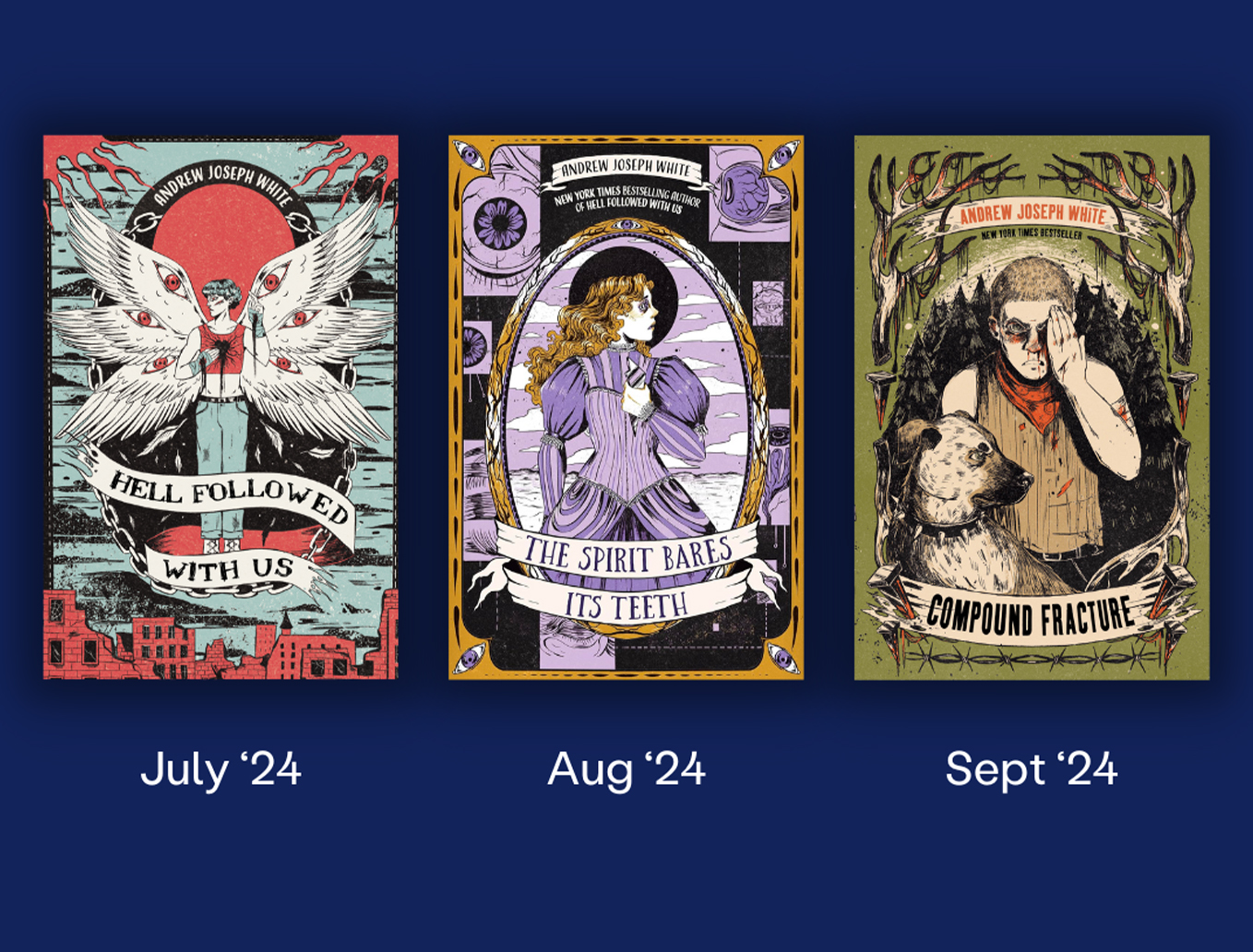 Artwork for Andrew Joseph White's UK covers revealed