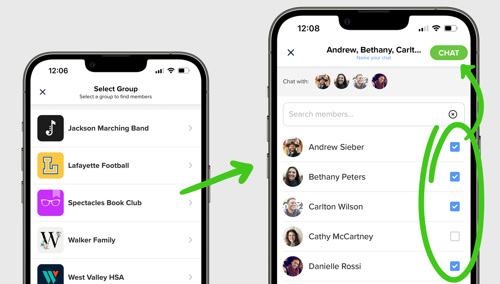 How Do I Start a Multi-Person Chat?