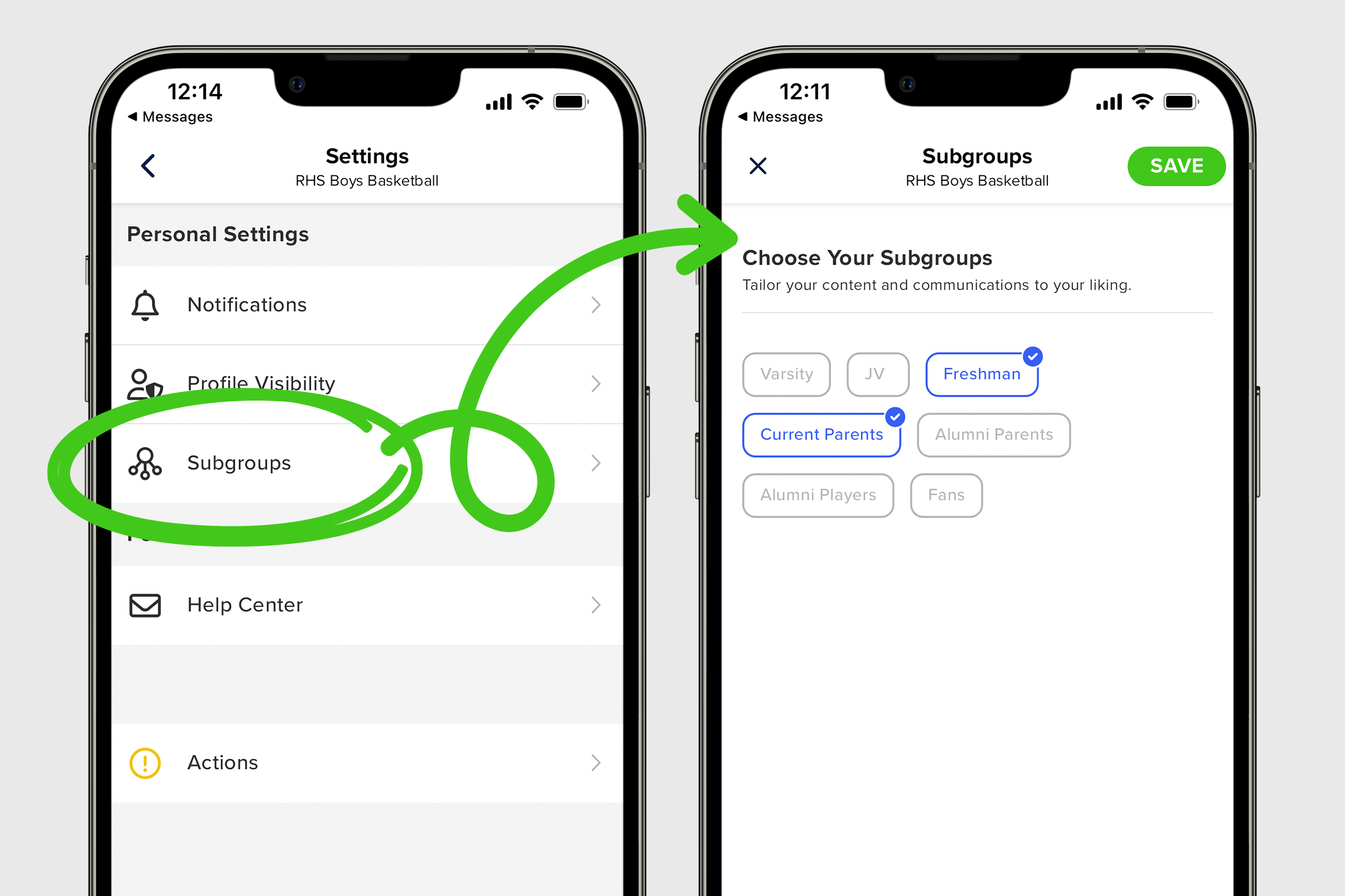 Choosing Your Subgroups