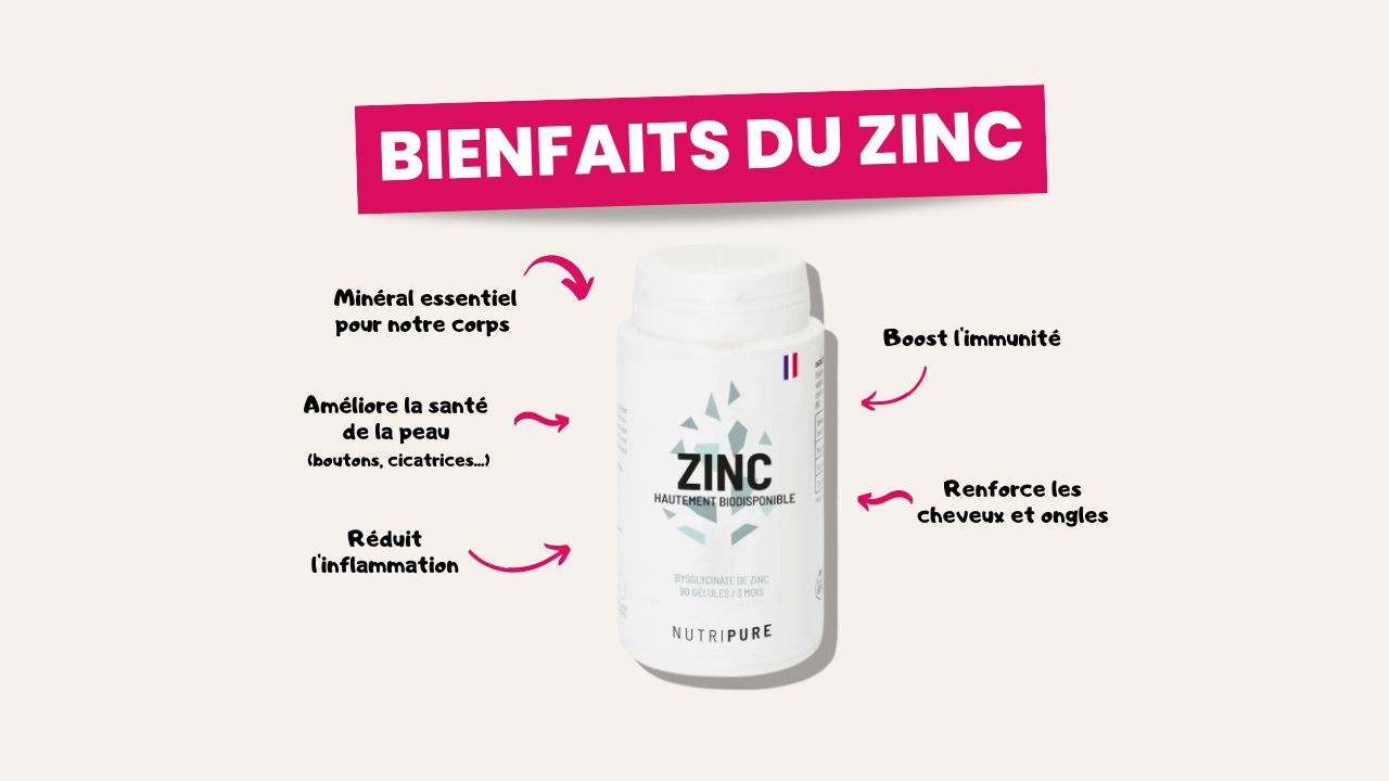 Zinc : 9 bienfaits puissants de ce minéral pour booster votre santé