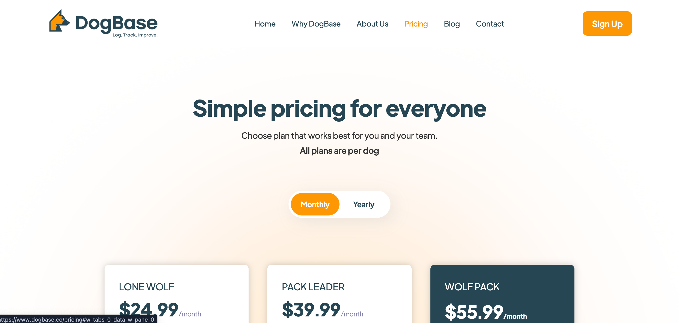 Dogbase Pricing