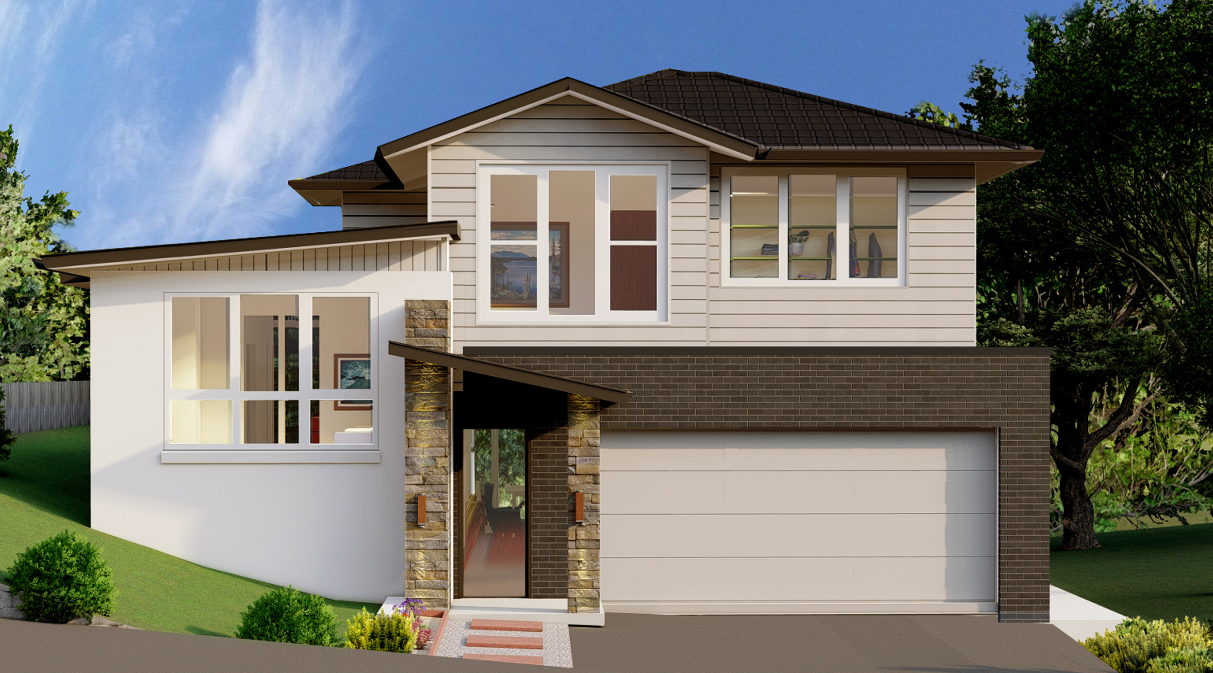 Double Storey Home Designs Central Coast | Valletta Homes
