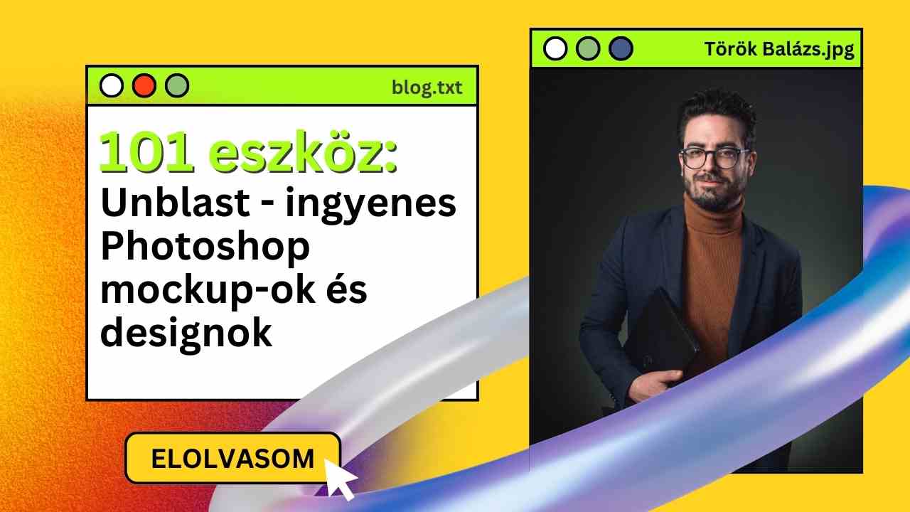 📚Blog: Unblast - ingyenes Photoshop mockup-ok és designok