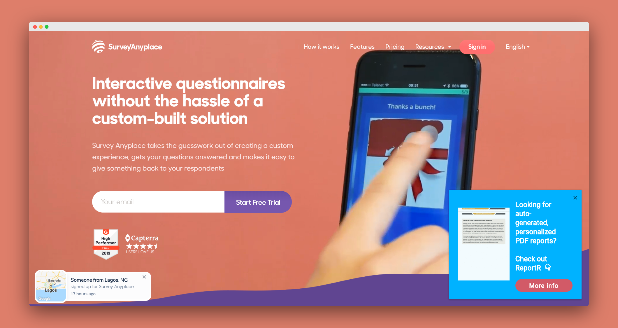 Survey Anyplace Review 2023 - NoCode.Tech