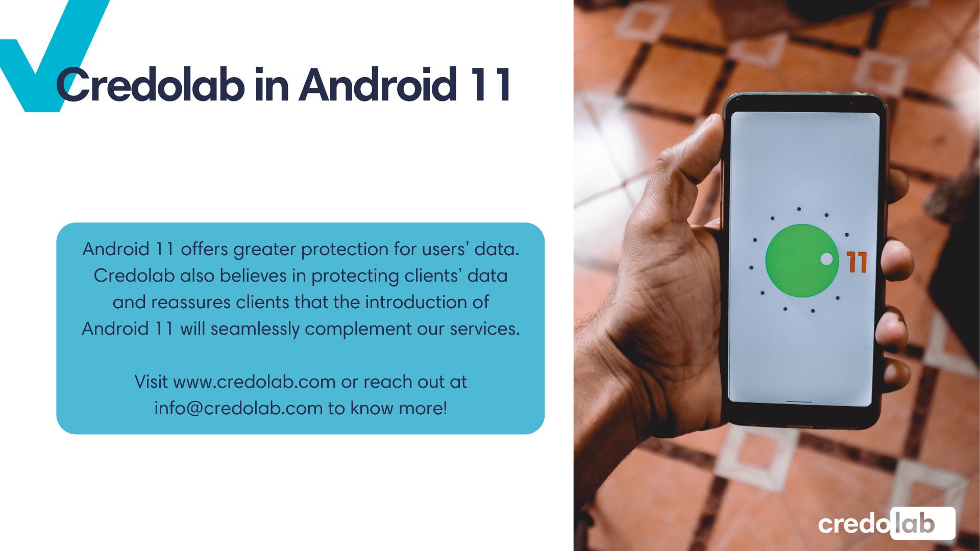 Infographic: CredoLab and Android 11, Does it Work?