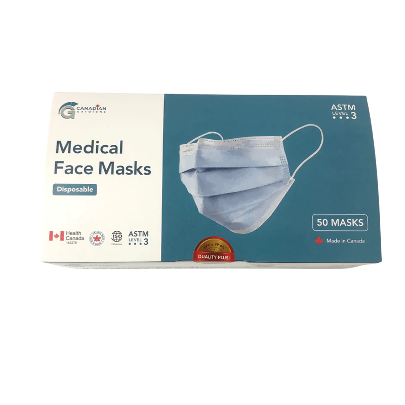 Canadian Guardians Medical Face Masks Pack for Sale | Care Management ...