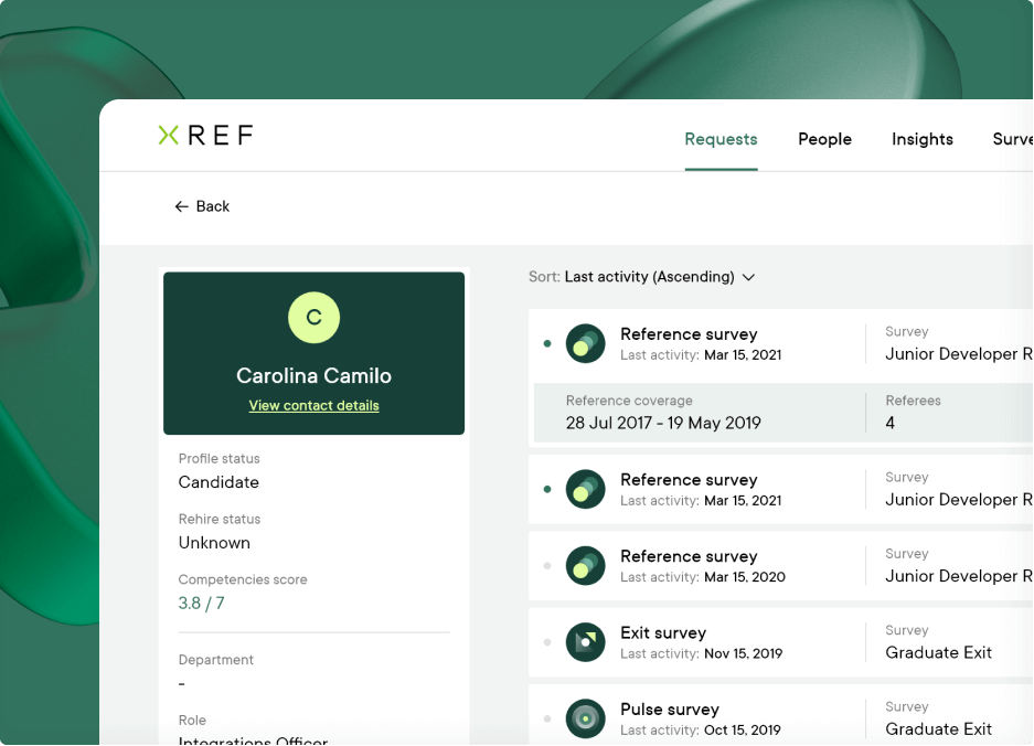 Reference Checking Software for Better Hiring | Xref