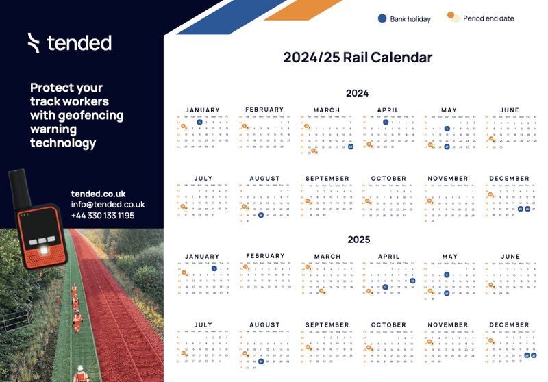 Download the 2024/25 rail calendar