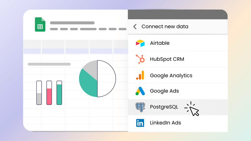 Google Sheets Data Connectors - How to sync live data in Sheets