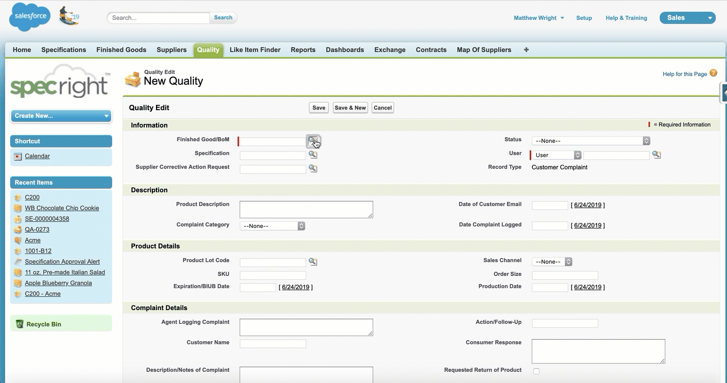 New To Specright: Quality Management, Similar Spec, & More